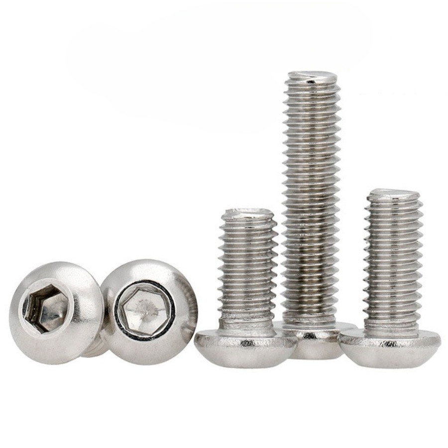 316 Stainless Steel Round Head Hexagon Socket Bolt M4/M5/M6/M8/M10 * L6 ...