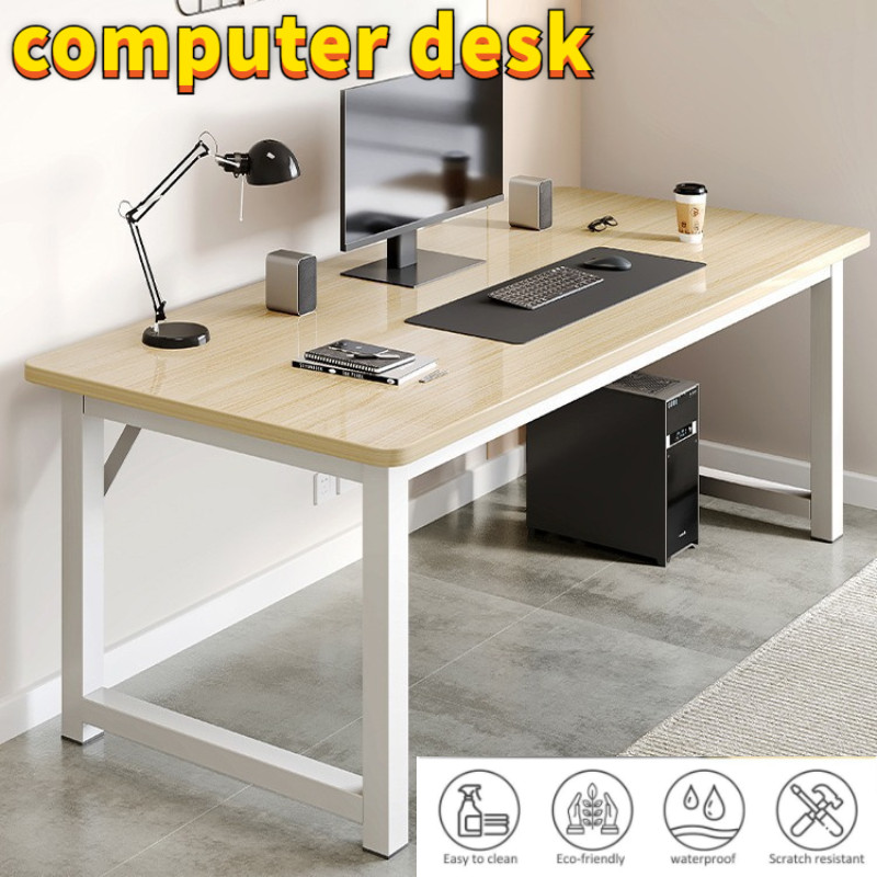 Space Saving Computer Desk 120x60 Rectangular Workstation Study Table ...
