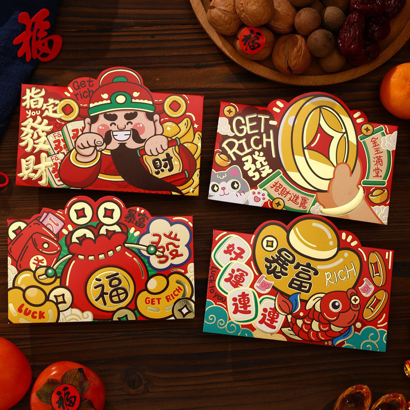 2025 Chinese New Year Snake Design Red Packet Creative Cartoon Angpao ...