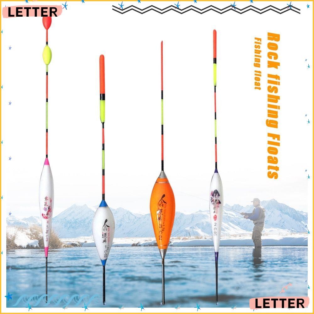 LETTER1 Fishing float, Weight Tail Bobber Paulownia Wood Light Float ...