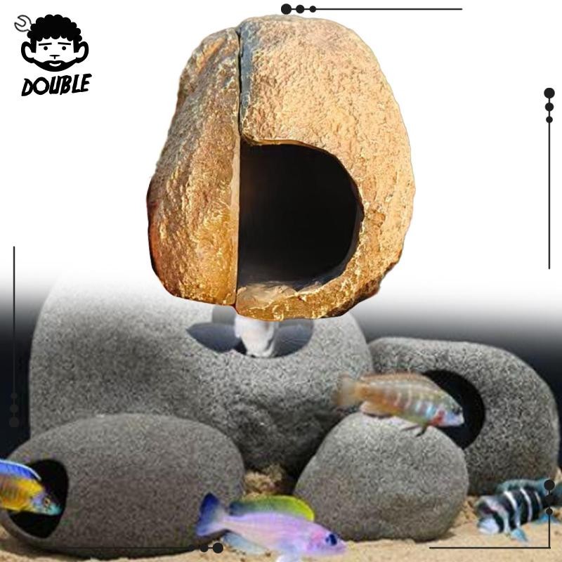 [ Aquarium Caves Hide Hideaway Cave Landscaping Resin Betta Hide ...