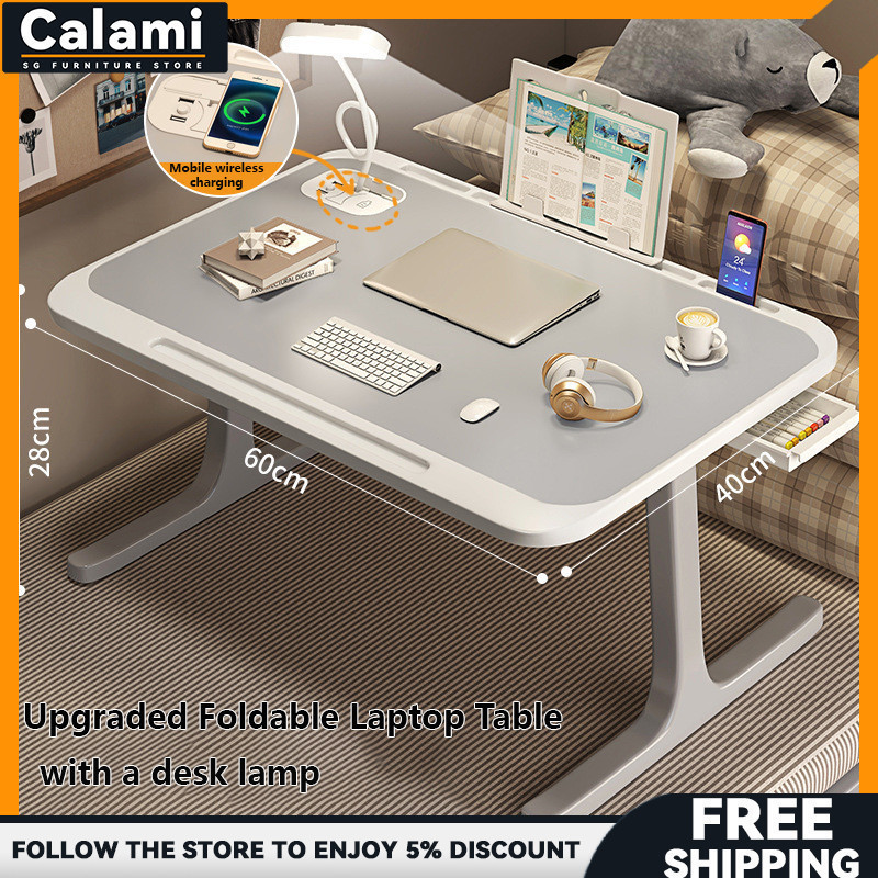 Foldable Table Anti-slip Bed Laptop Table Notebook Table Portable ...