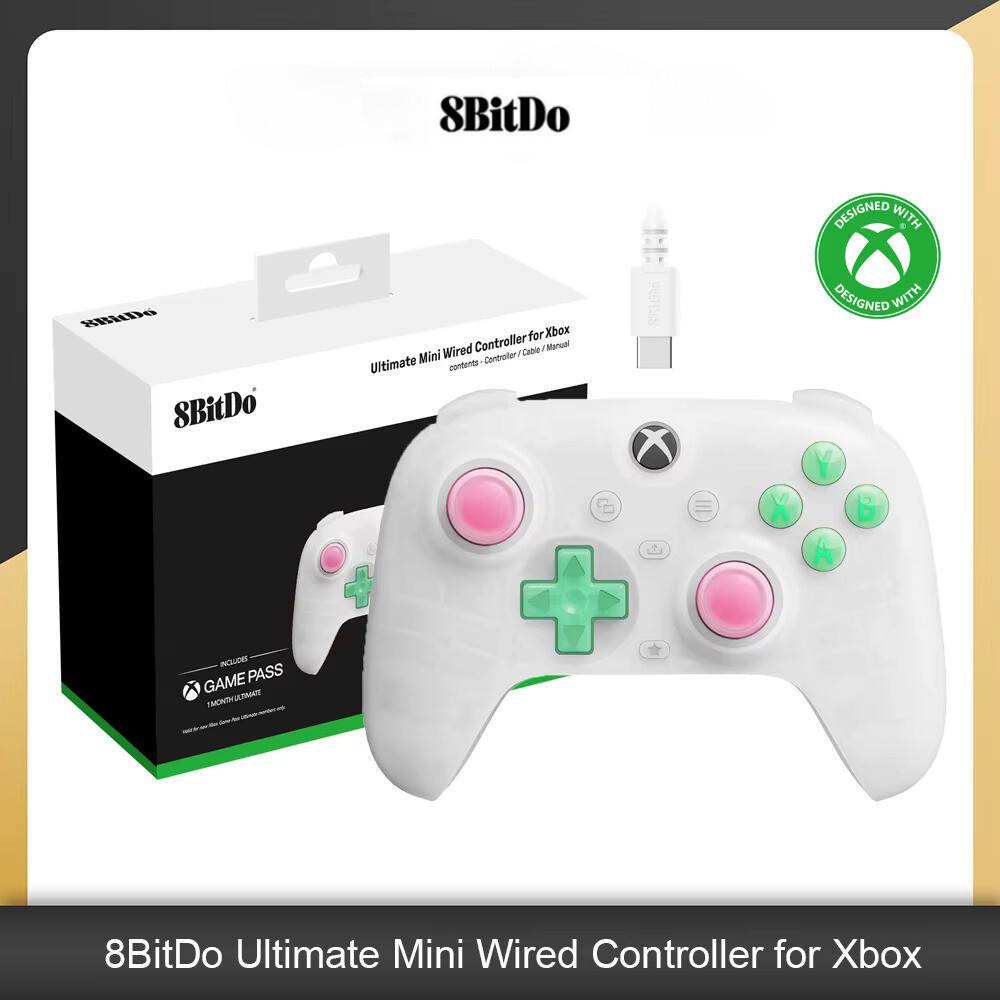 8BitDo Ultimate Mini Wired Controller for Xbox Hall Effect Joysticks ...