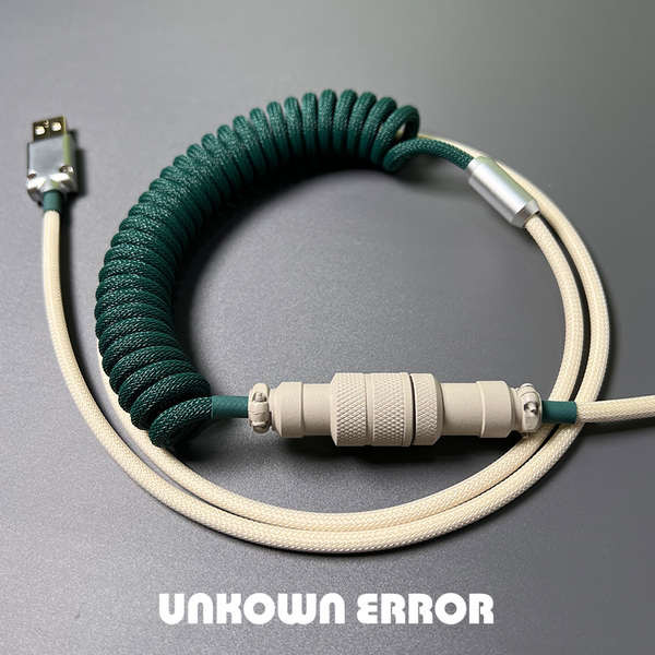 UNKNOWN ERROR Handmade Customized Mechanical Keyboard Cable Spiral Plug ...