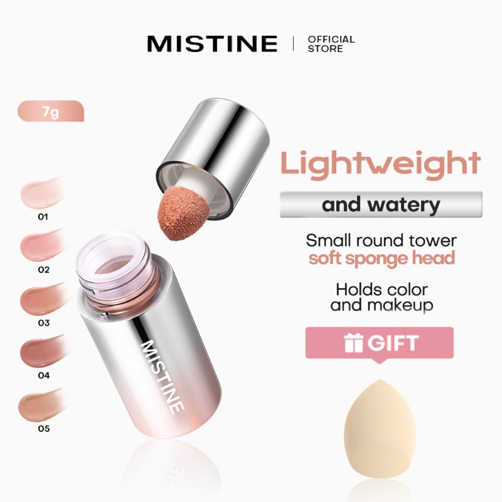 【HOT】MISTINE Thai Milk Curry Blush Expanded Color Contouring Shrink Brightening Fluid Watery ...
