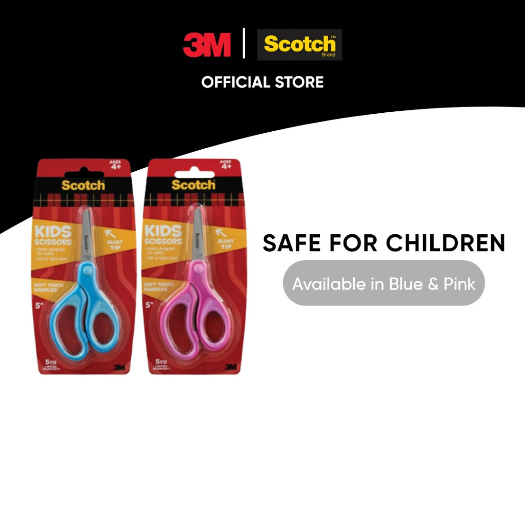 3M™ Scotch™ Kids Scissors, Blunt Tip, 1 pc/pack, 5 in, Blue, Purple ...