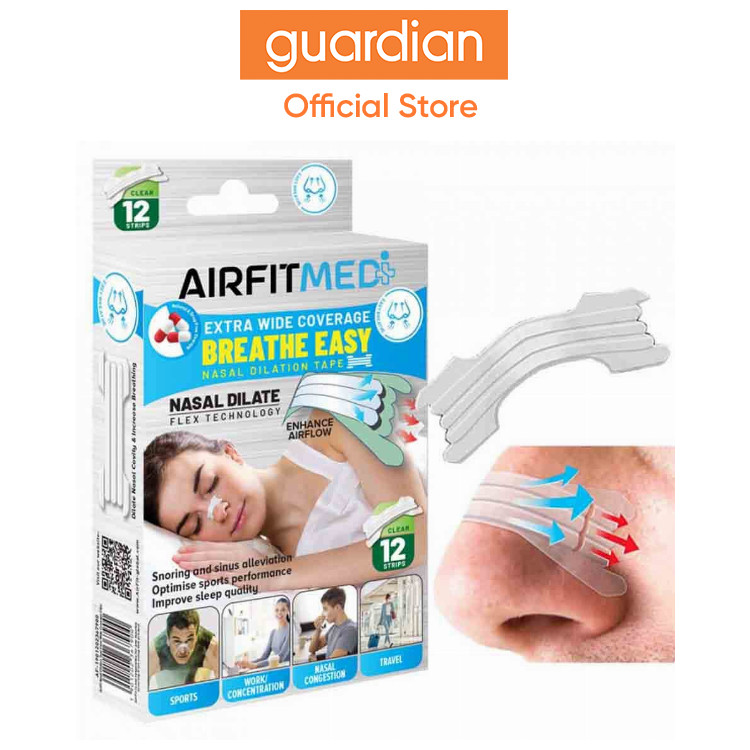 Airfit Medi Breathe Easy Nasal Dilation Tape | Shopee Singapore