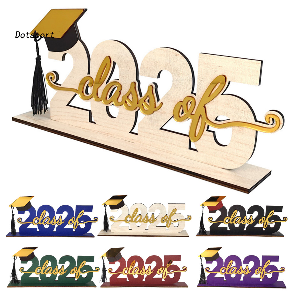 KDDT- Wood Decor Sign Graduates Table Sign Class of 2025 Graduation ...