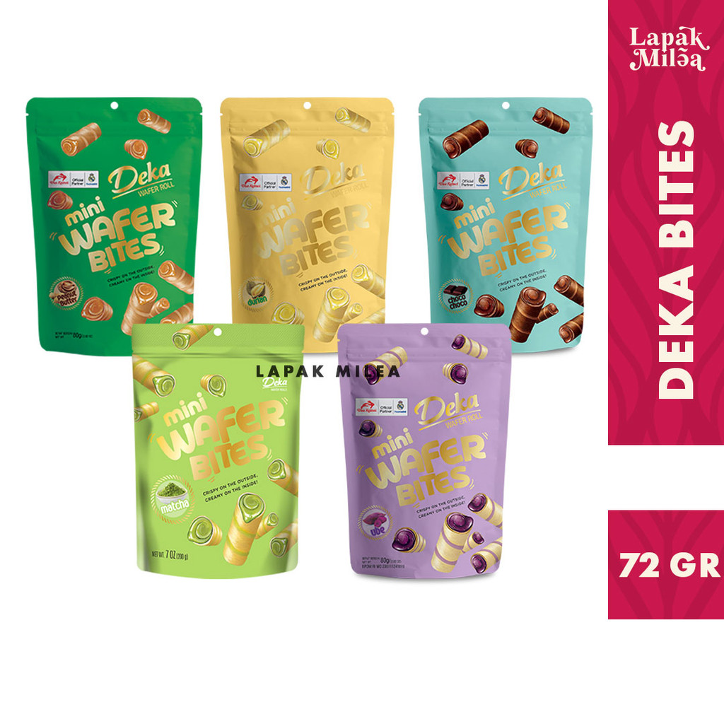Deka Mini Wafer Bites 80 gr Various Flavors Chocolate Cream Wafers ...