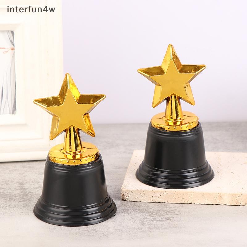 interfun4w 1Pcs Mini Star Plastic Award Trophy Children Winner Trophies ...