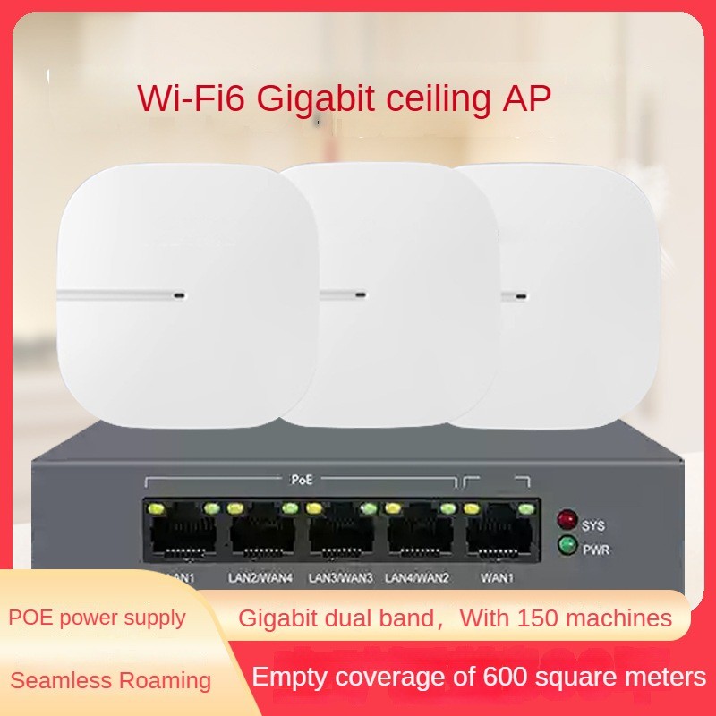 Ceiling Wireless AP Gigabit wifi6 Whole House Coverage 5g Dual Band ...