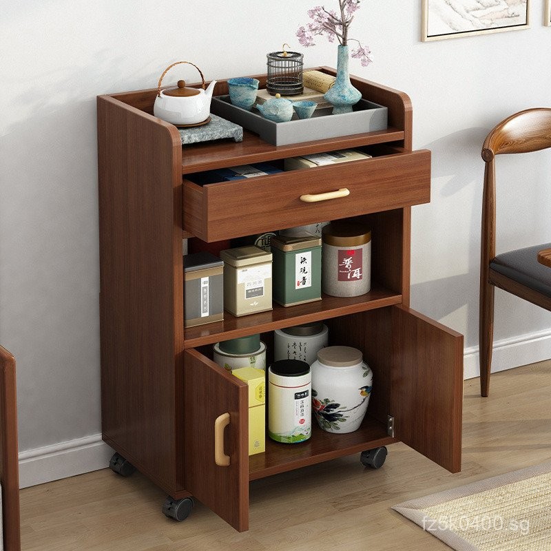 Storage Cabinet Organizer FXF1Storage Rack for Home Office Small Tea ...