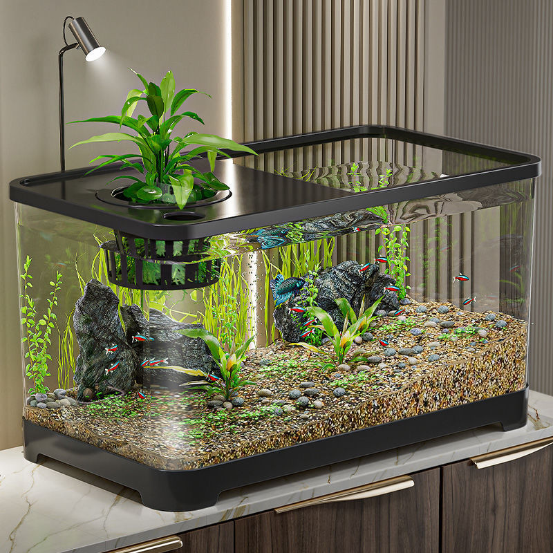 Fish tank Aquarium plastic transparent tape cover goldfish tank Home ...