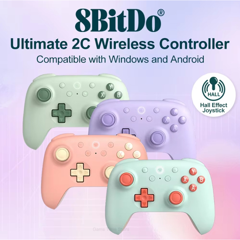 8BitDo Ultimate 2C Wired Gaming Controller Gamepad with Hall Effect ...