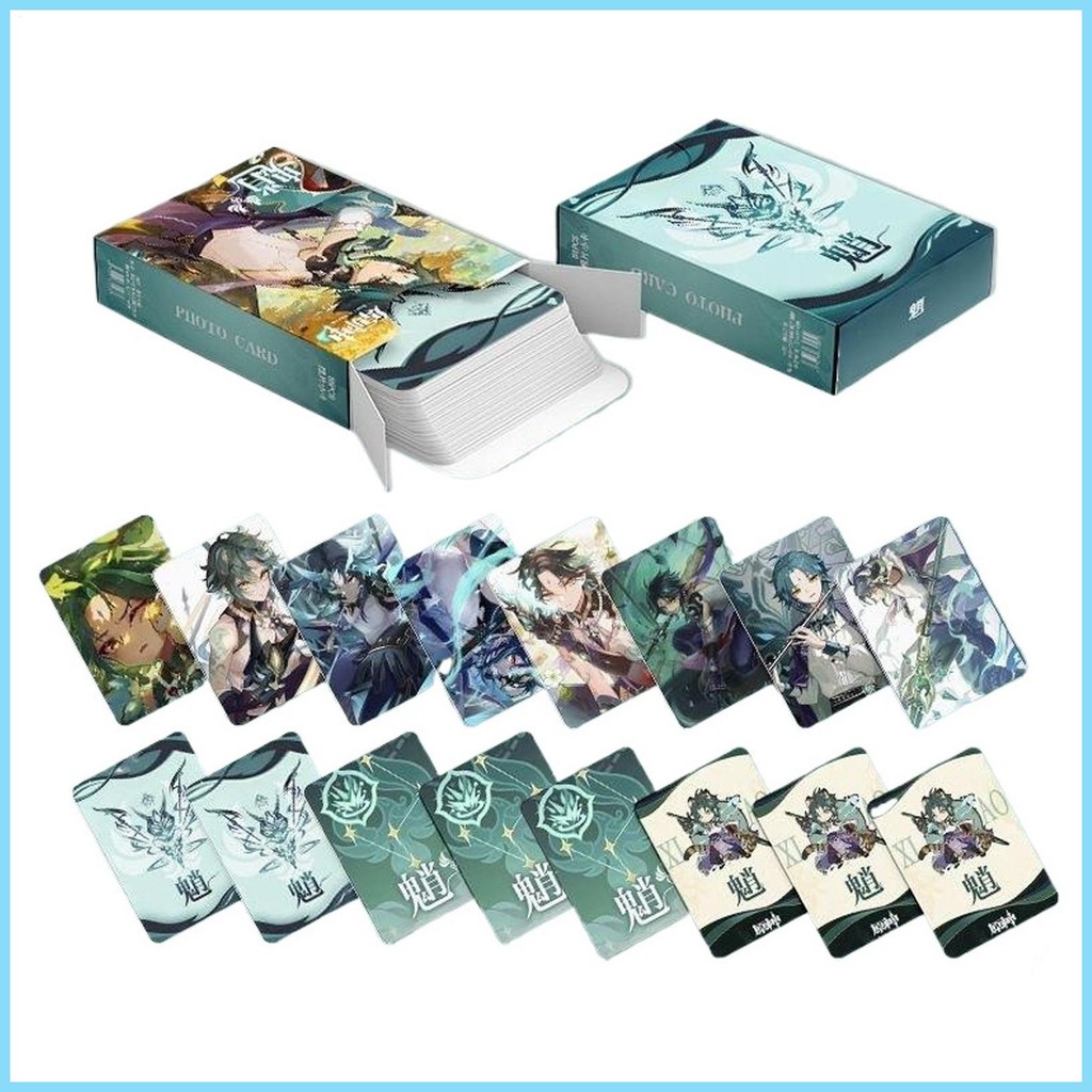 For Genshin Impact Collectible Anime Cards Pack Box Assorted Card ...