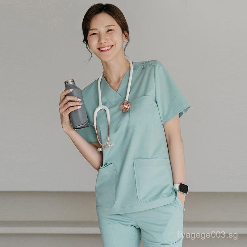 Nurses' Uniform Korean Style New Work Clothes Women's Hand Washing ...