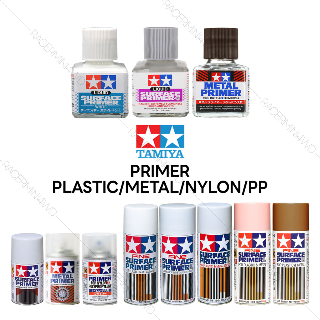 TAMIYA Primer for Plastic/Metal/Nylon/Polypropylene Basecoat Model ...