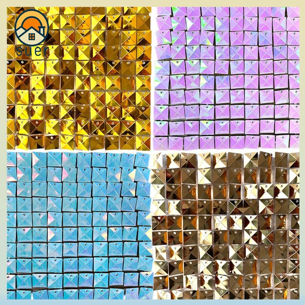 SUERHD Sequin Backdrop, Wedding Baby Shower Sequin Panel Wall Decor ...