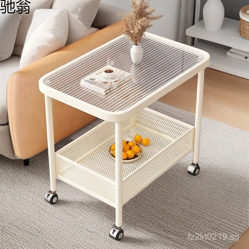 Living Room Bedside Side Table Minimalist Style Small Trolley Sofa ...