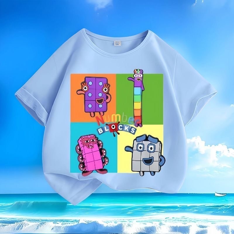 Numberblocks shirt for kids cotton t shirt Numberblocks t shirt A4 ...