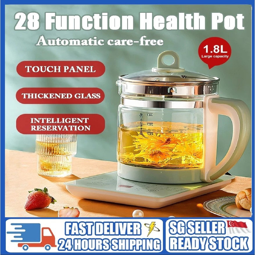 [SG Seller]1.8L Electric Health Teapot/Multi-function Kettle/28 Menus ...