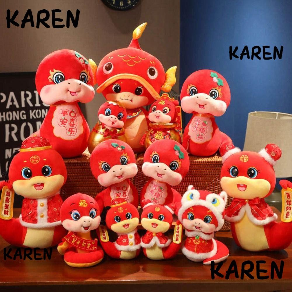 KAREN Lucky Bag Snake Doll, Year Deco Snake Mascots Stuffed Animals Toy ...
