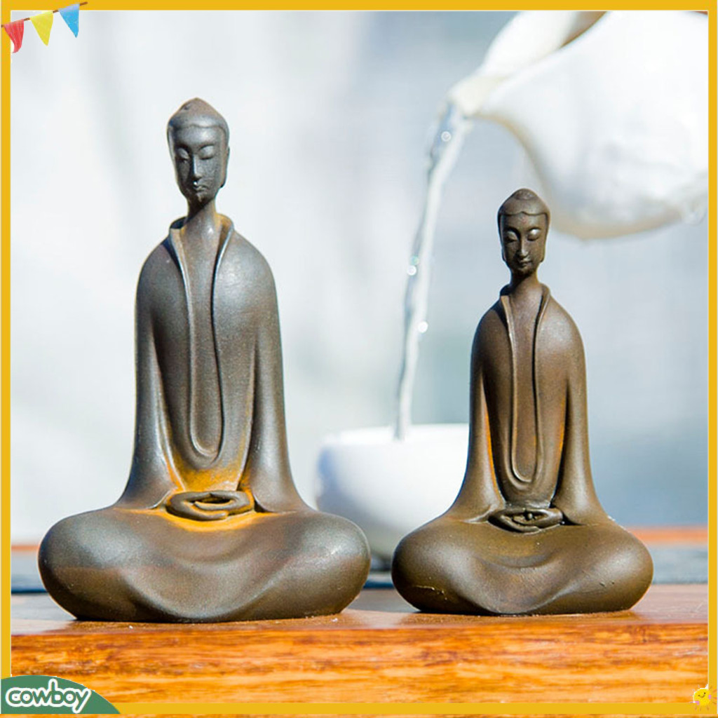 RAN Meditative Pose Statue Buddha Figurine Miniature Cast Iron Zen ...