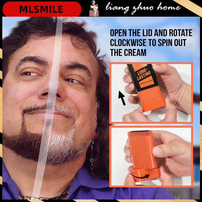 MLSMILE Disposable Beard Dye Stick 3 Colors Hair Coloring Stick Quickly ...