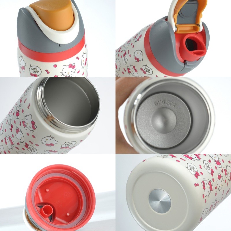 Cute Funny Sanrio Thermos Stainless Steel Water Bottle with Straw Cinnamoroll Melody Kuromi ...