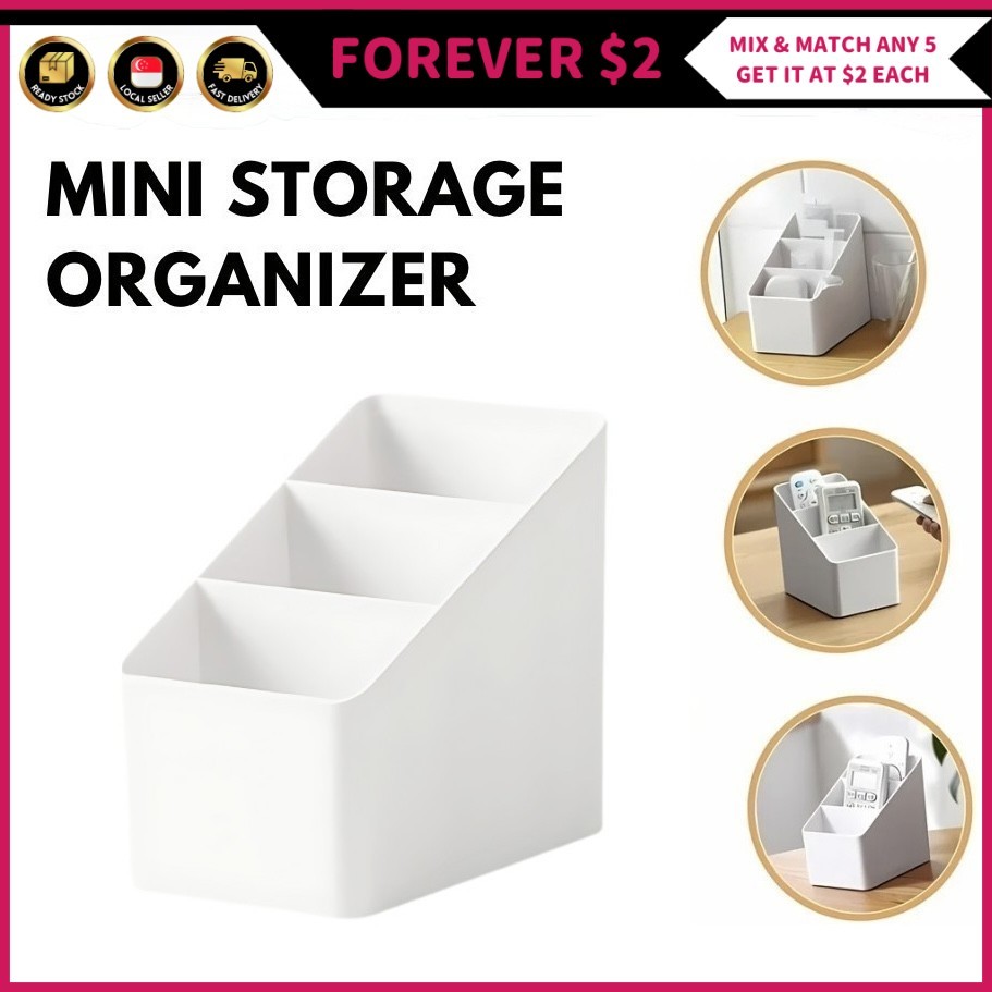 (FOREVER $2) Mini Storage Organizer Table Office Stationery | Shopee ...