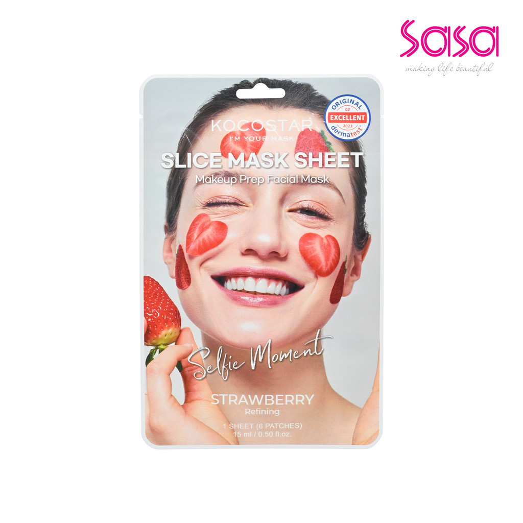 Kocostar Slice Mask Shee Strawberry 1Sheet(6Pc) | Shopee Singapore