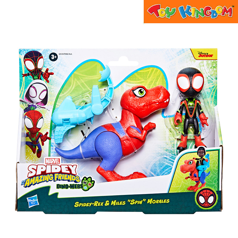 Disney Junior Marvel SAF Dino Webs Spidey Rex & Miles Spin Morales ...