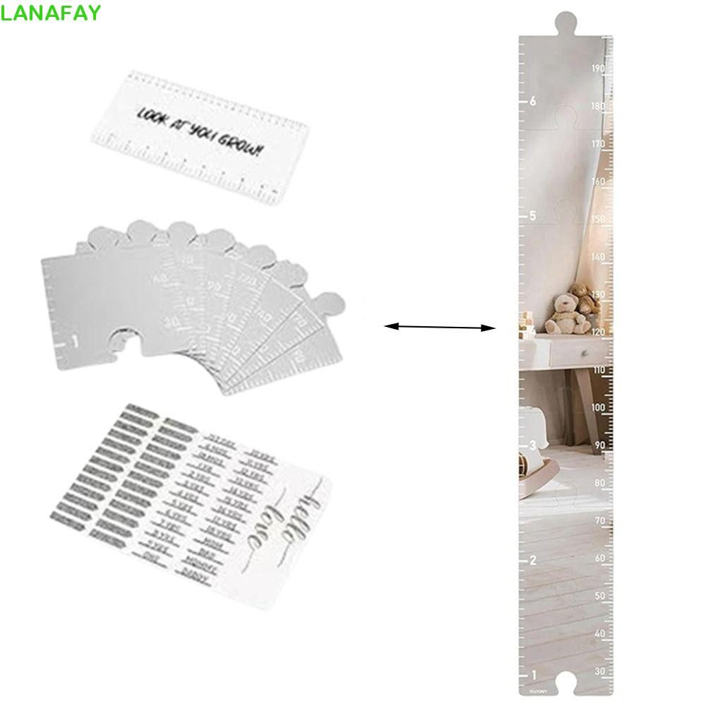 LANAFAY Kid Mirrors Ruler Growth Chart, Foldable Splicable Puzzle ...