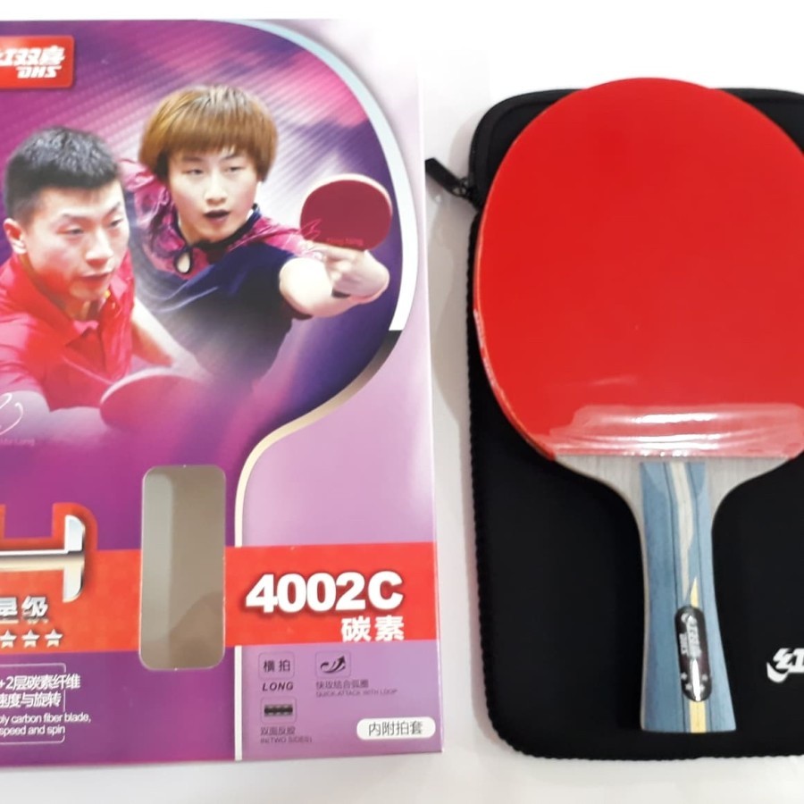 DHS Bat 4002 C Carbon Pingpong Table Tennis Bat | Shopee Singapore