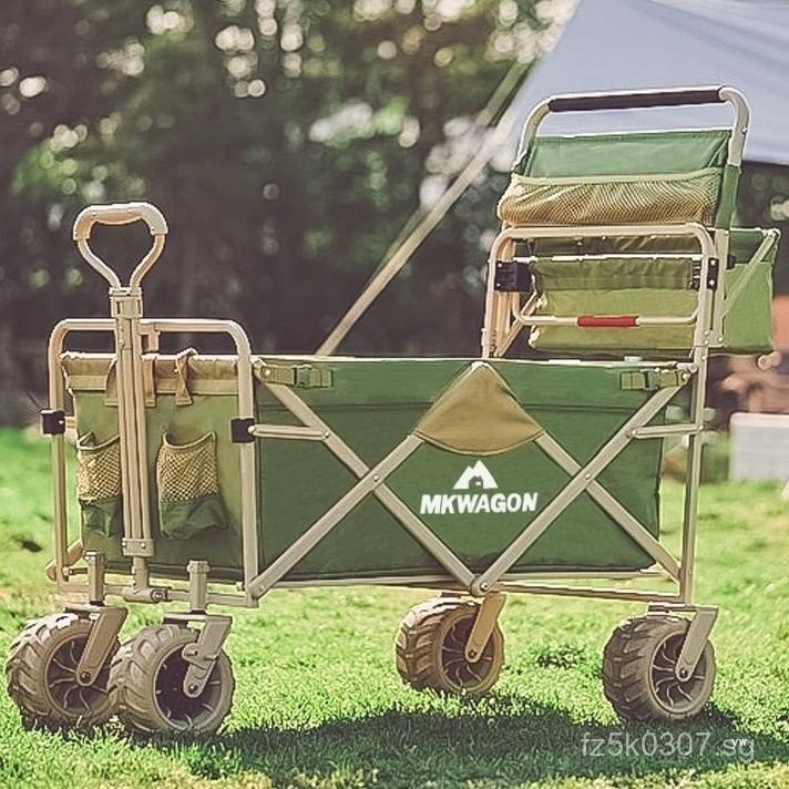 Trendy Parent-Child Folding Stall Cart Portable Push-Pull Stall ...