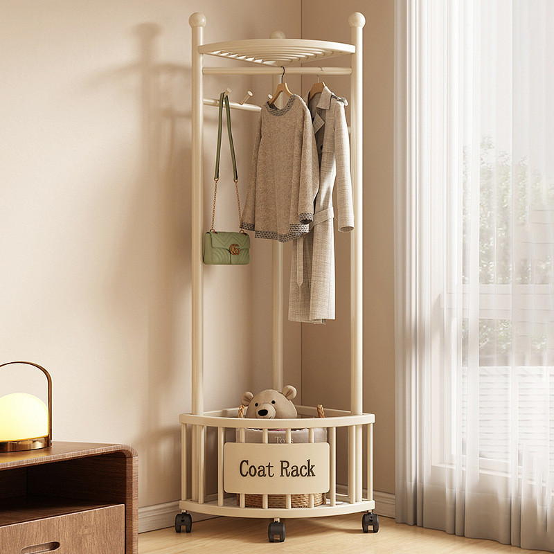YJG Corner Clothes Hanger Floor To Ceiling Bedroom Household Wall ...