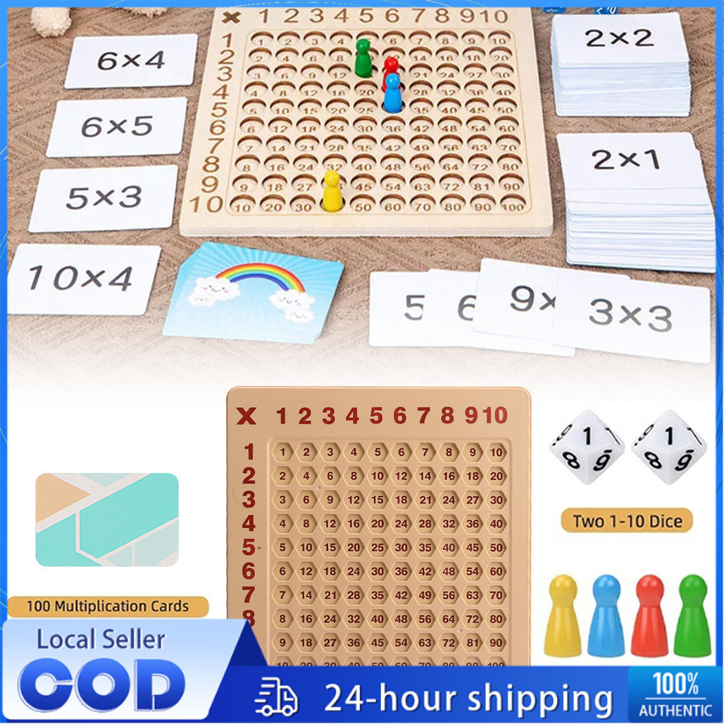 99Multiplication Mnemonic Table board game Wooden Montessori Table Game ...