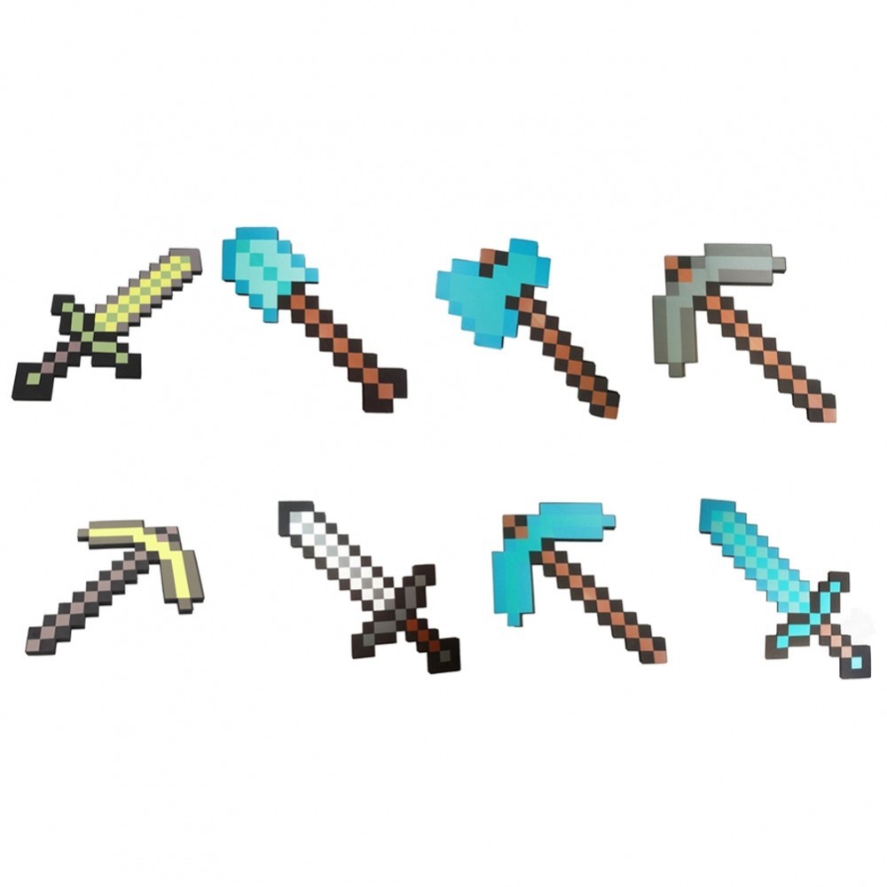 Must Have EVA Weapons Set for Minecraft Players Diamond Sword Pickaxe ...