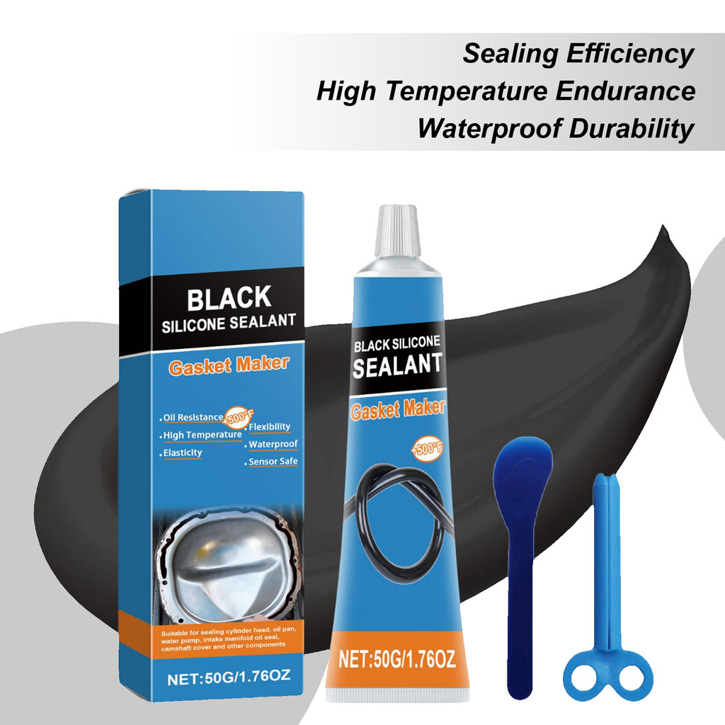 Engine Sealant 50g High Temp Silicone Gasket Black Silicone Sealant ...