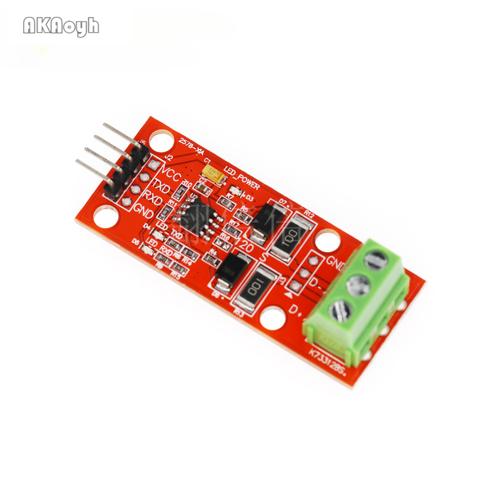 Microcontroller TTL to RS485 Module 485 to Serial Port UART Level Interchangeable Hardware ...
