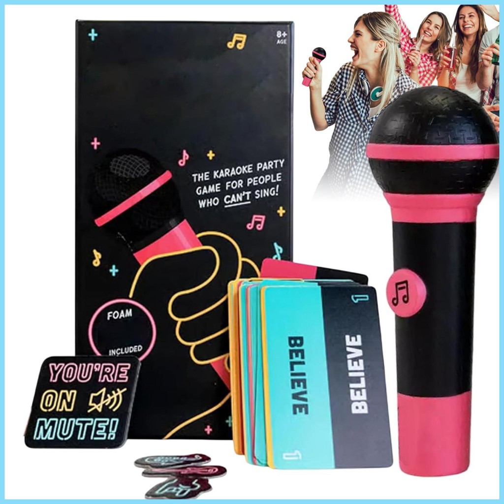 For Grab The Mic The Mind Card Game Singing Card Game Karaoke Board ...