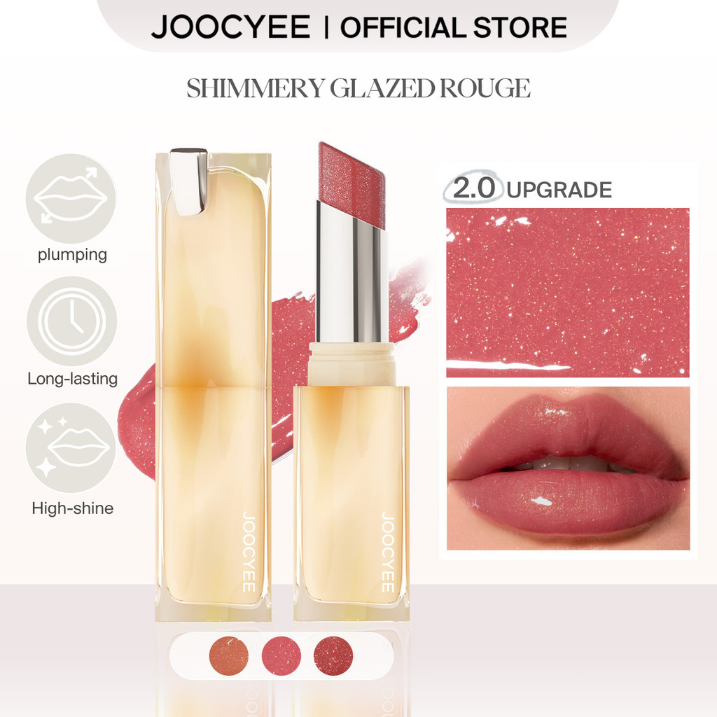 JOOCYEE GLAZED ROUGE UPGRADED 2.0 Long-lasting Moisturize Plumping High shine oil Glossy ...