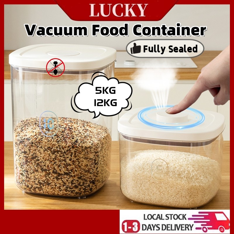 【SG Seller 🚚】Fully Sealed Vacuum Food Container / Pet Food Storage ...