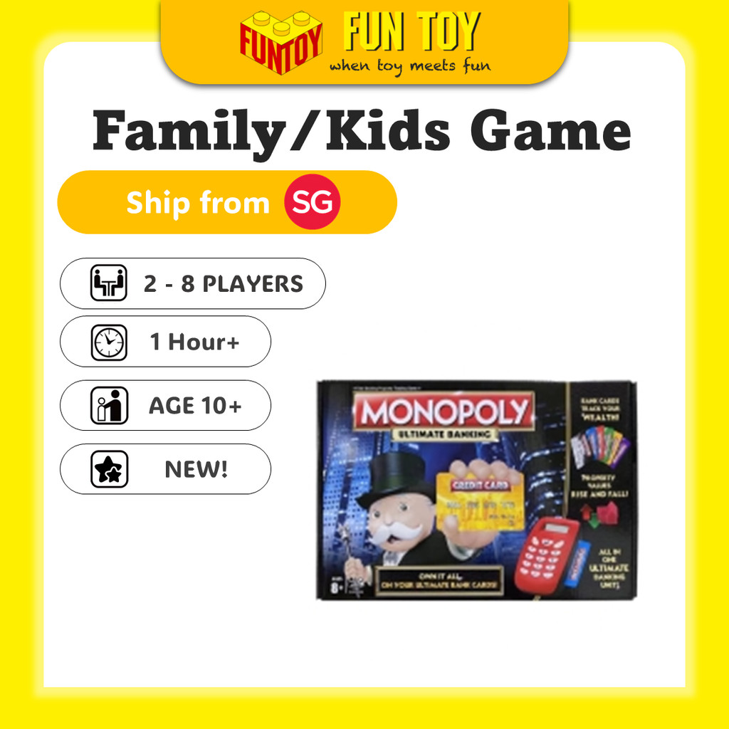 (FunToy SG) Monopoly Bank - Digital Banking Edition | Fast-Paced Family ...