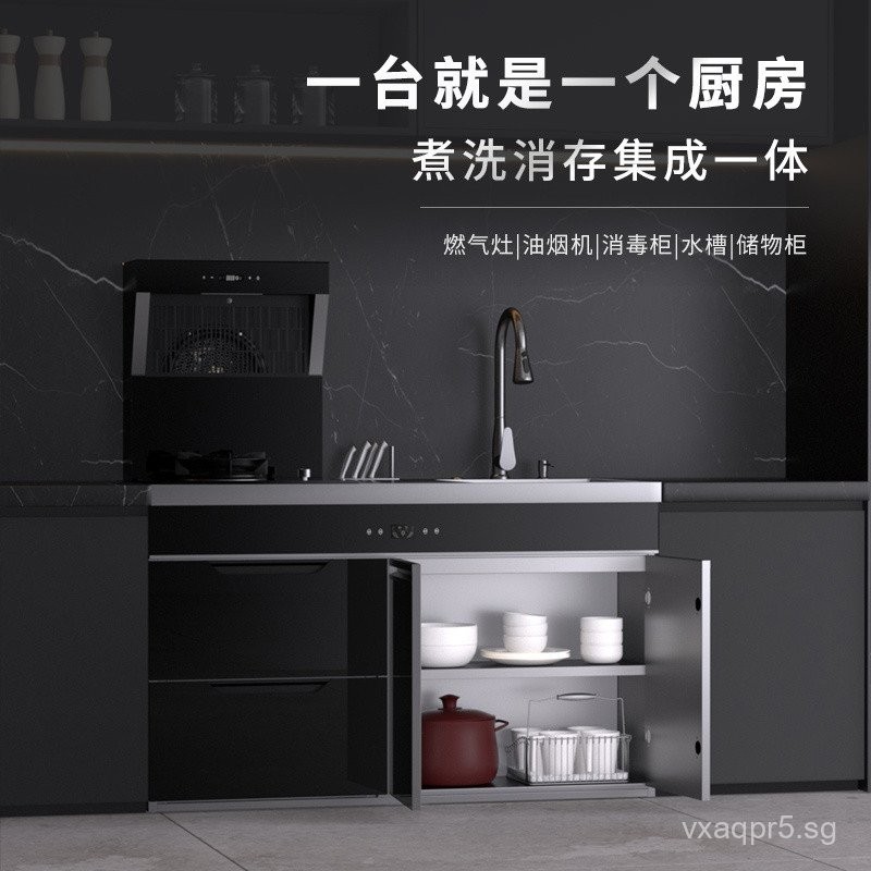 Sedum CZ1Separate Integrated Cooker with Integrated Sink, Range Hood ...