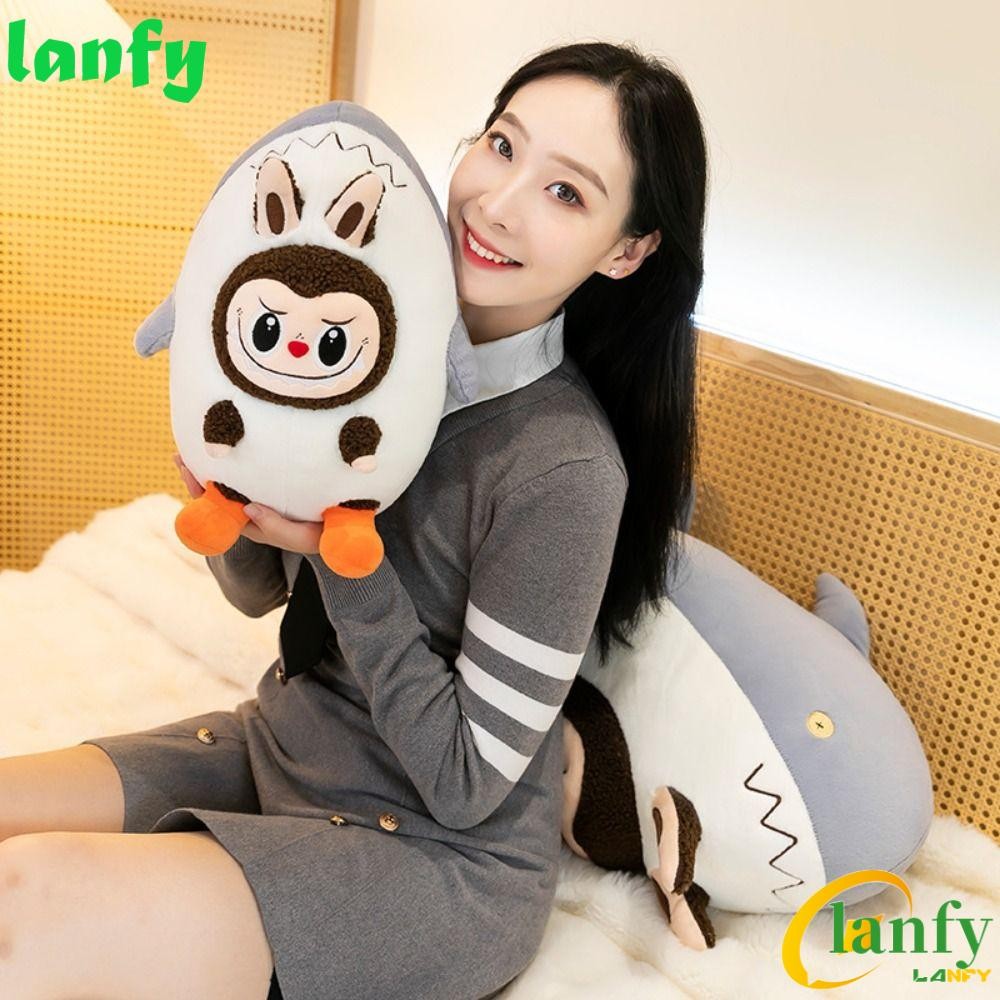 LANFY Labubu Plush Stuffed Doll, Shark Dress Up Labubu Time Plush Toy ...