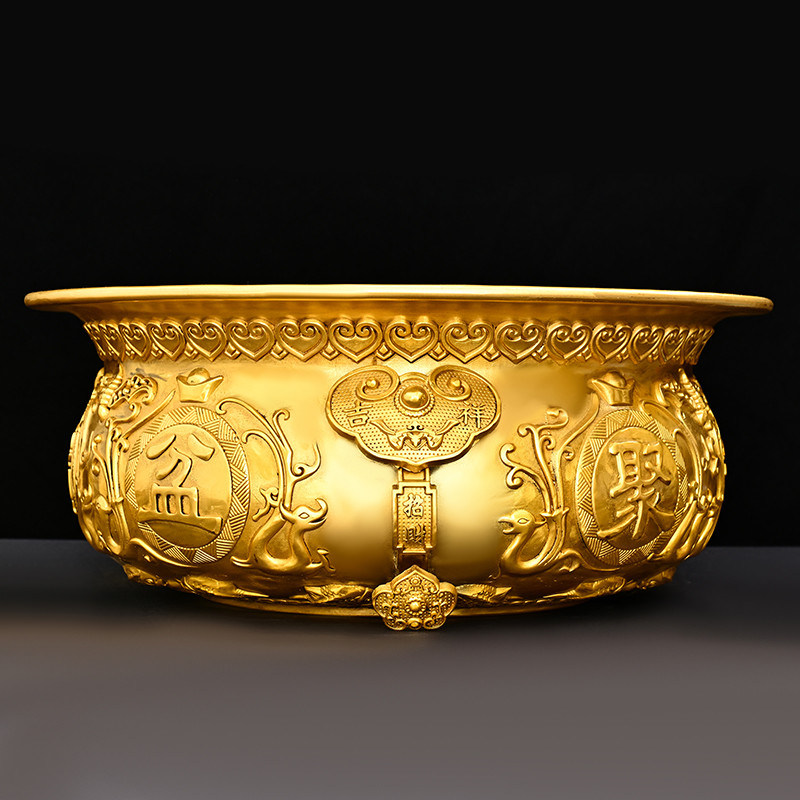 Q-6/Brass Cornucopia Decoration Pure Large Copper Solid Full Home ...