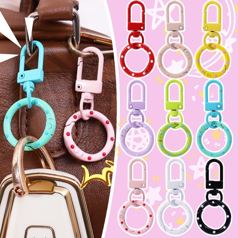 Doughnut Lobster Clasp Hook Keyring - Doughnut Keychain Pendant ...