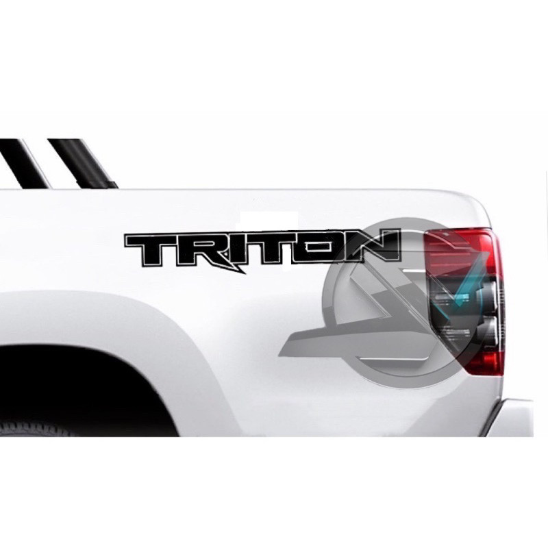 S1167 Mitsubishi Triton Car Body Side Trunk vinyl decal sticker ...