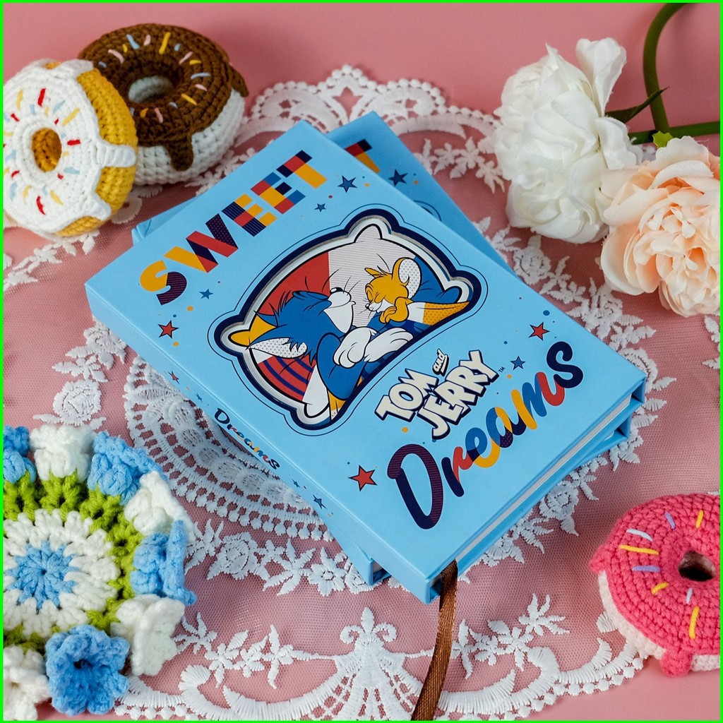 Gan Tom and Jerry Coloring Page Notebook Magnetic Trifold Diary Book ...